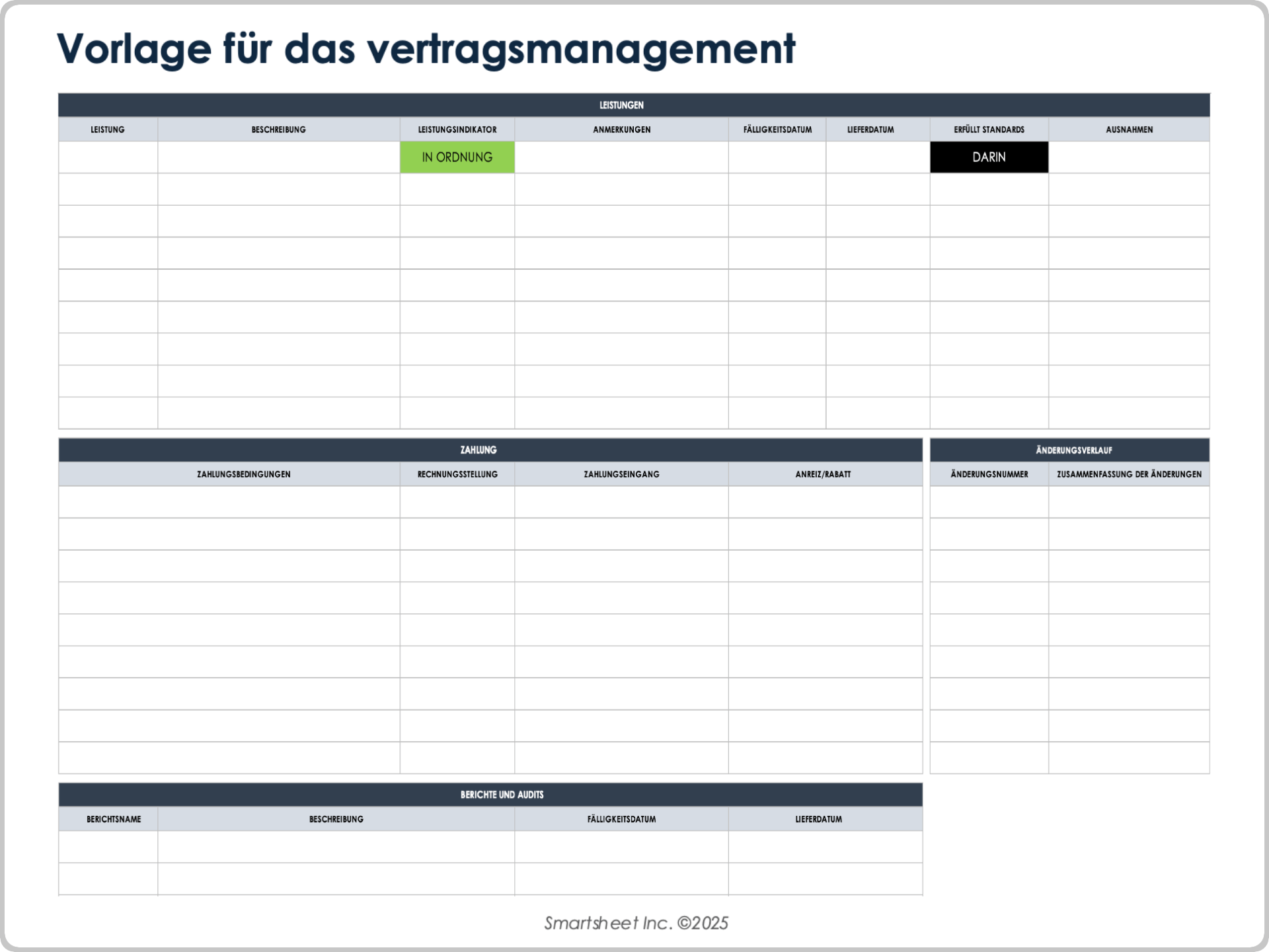 Kostenlose Vorlagen für das Vertragsmanagement | Smartsheet