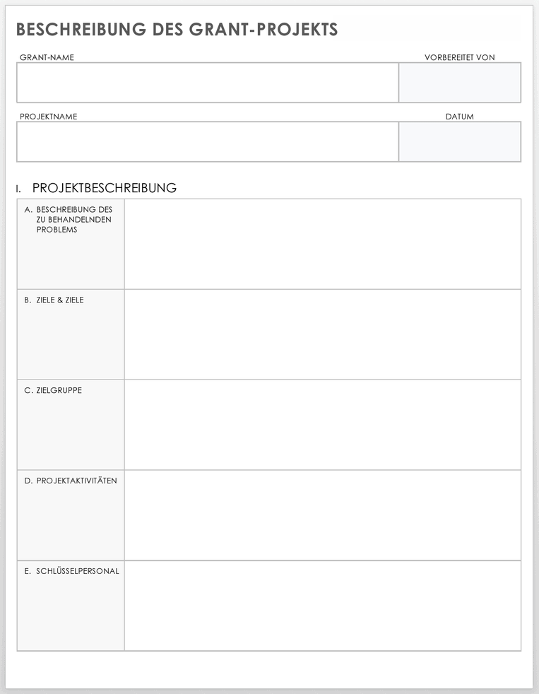 Verfassen Sie mithilfe von Beispielen eine Projektbeschreibung | Smartsheet