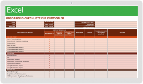 Kostenlose Onboarding-Checklisten und -Vorlagen von Mitarbeitern ...