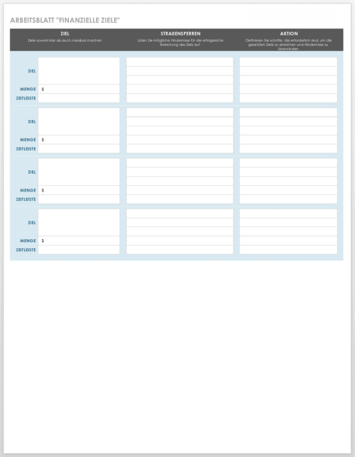 Kostenlose Vorlagen für die Finanzplanung - Excel, Word, Smartsheet