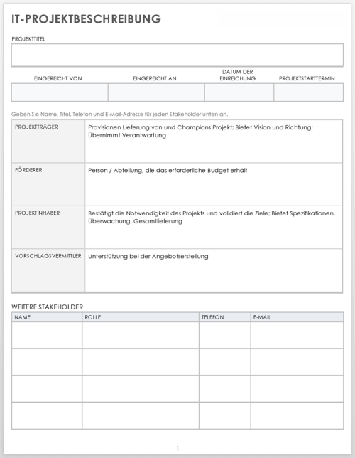 Verfassen Sie mithilfe von Beispielen eine Projektbeschreibung | Smartsheet