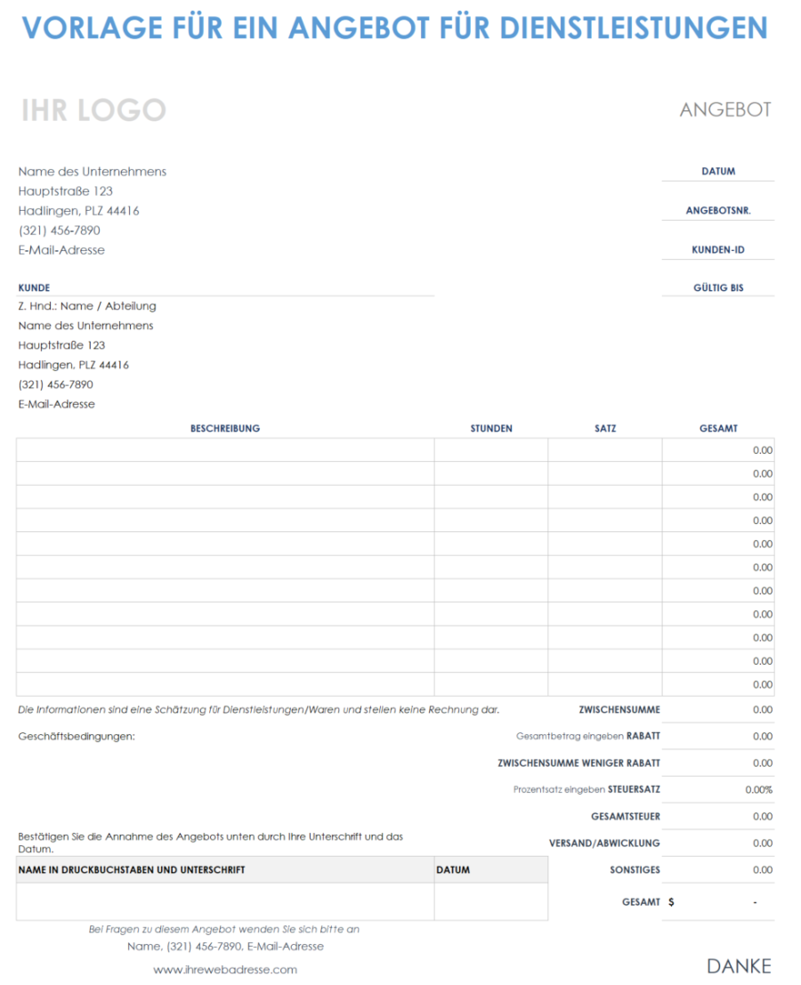 Kostenlose Vorlagen für Bauangebote | Smartsheet