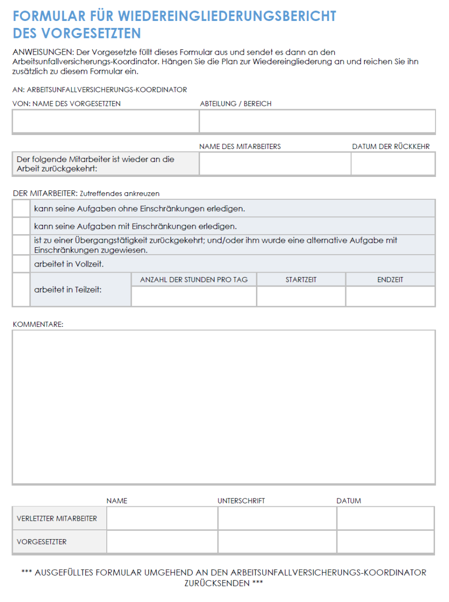 Kostenlose Vorlagen für Berichte über Unfälle am Arbeitsplatz | Smartsheet