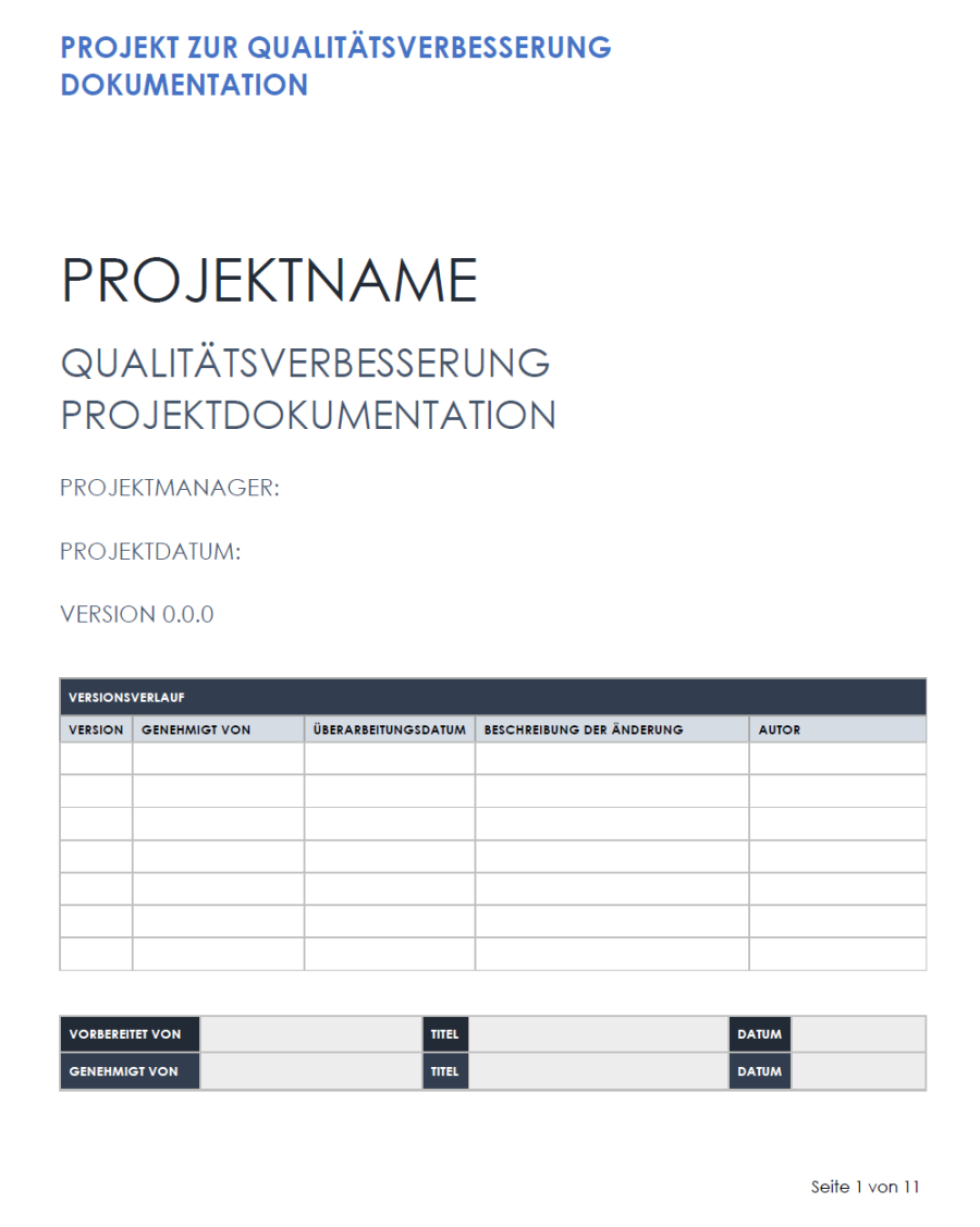 Über 10 kostenlose Projektdokumentationsvorlagen | Smartsheet
