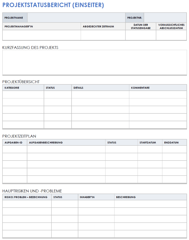 Kostenlose PDF-Vorlagen für das Projektmanagement | Smartsheet