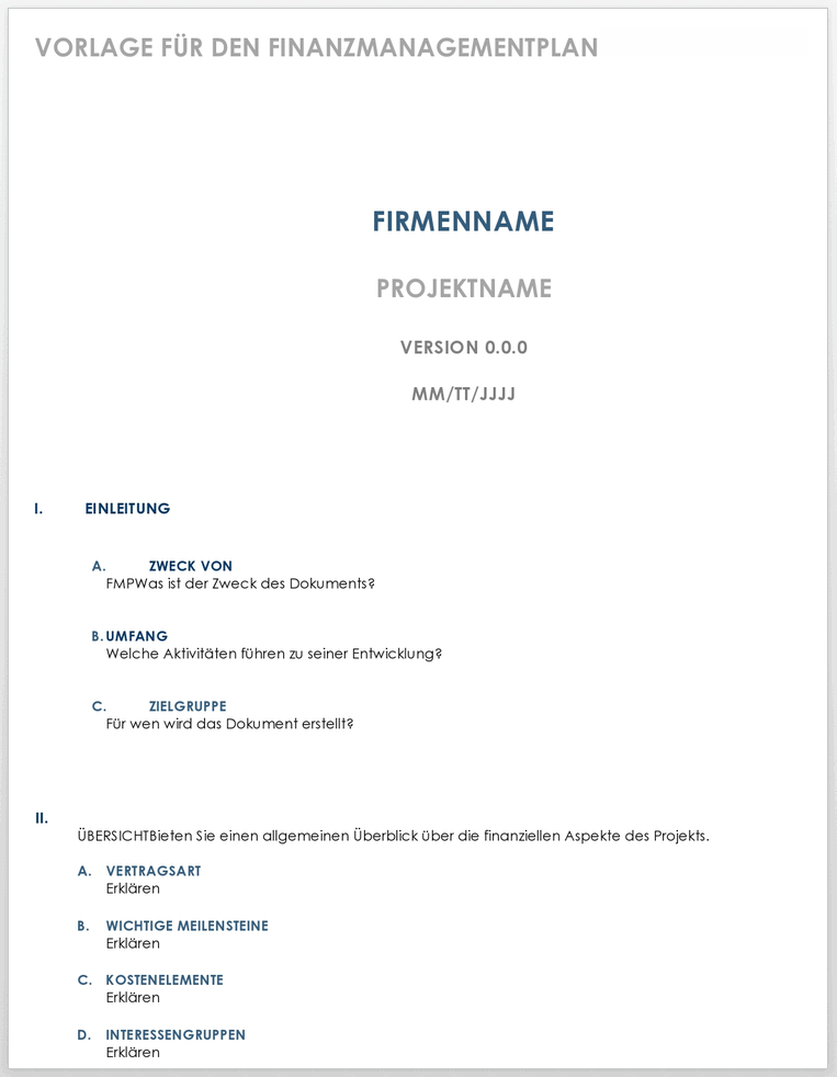 Kostenlose Vorlagen für die Finanzplanung - Excel, Word, Smartsheet