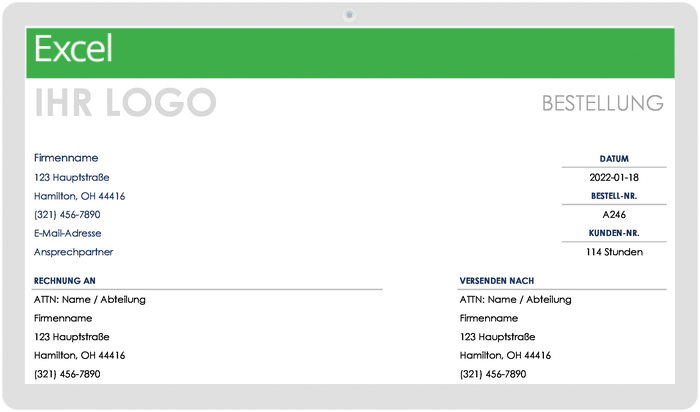Kostenlose Vorlagen für Bestellformulare | Smartsheet