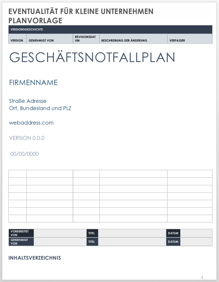 Kostenlose Vorlagen für Notfallpläne | Smartsheet