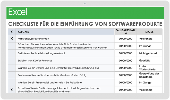 Kostenlose Checklistenvorlagen für die Produkteinführung | Smartsheet