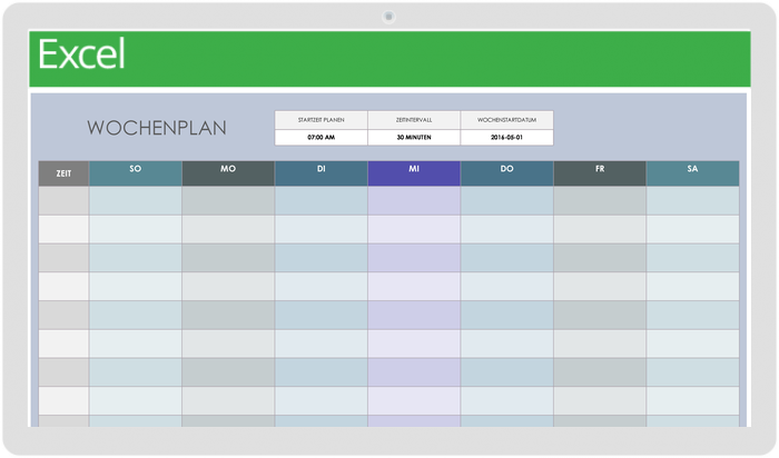 Kostenlose Vorlagen für wöchentliche Zeitpläne für Excel – Smartsheet