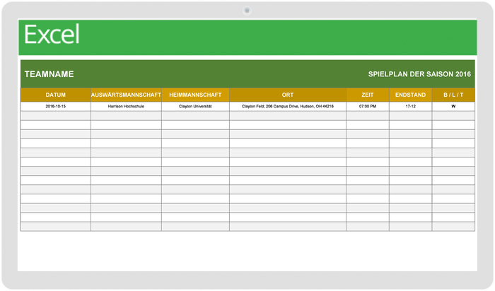 Kostenlose Vorlagen für wöchentliche Zeitpläne für Excel – Smartsheet